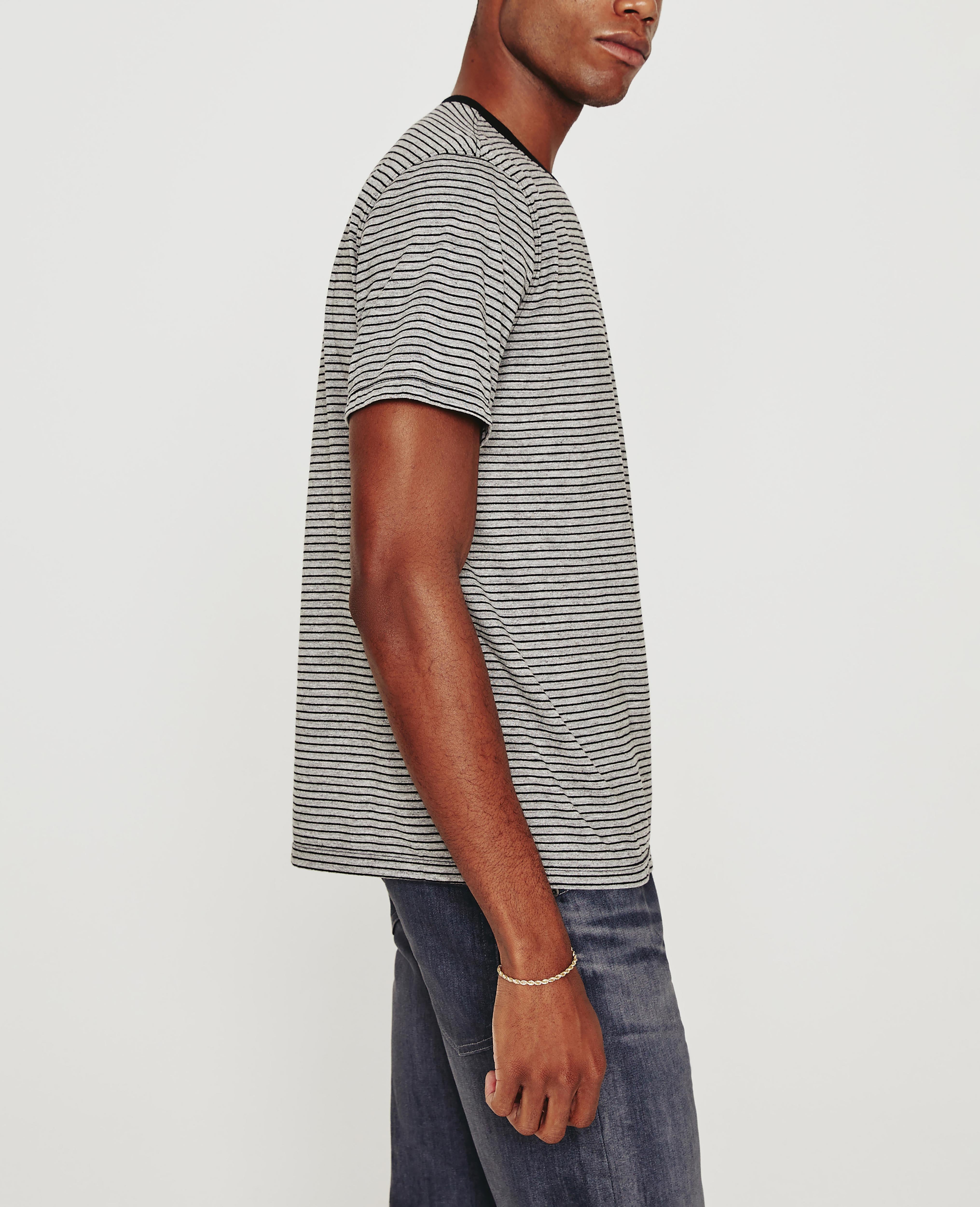 Mens Bryce Crew Heather Grey/True Black at AG Jeans Outlet Official Store