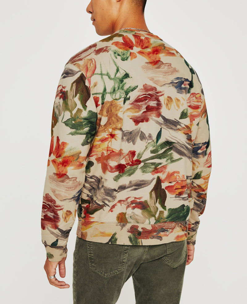 Mens Arc Crew Garden Camo Neutral Multi at AG Jeans Outlet Official Store