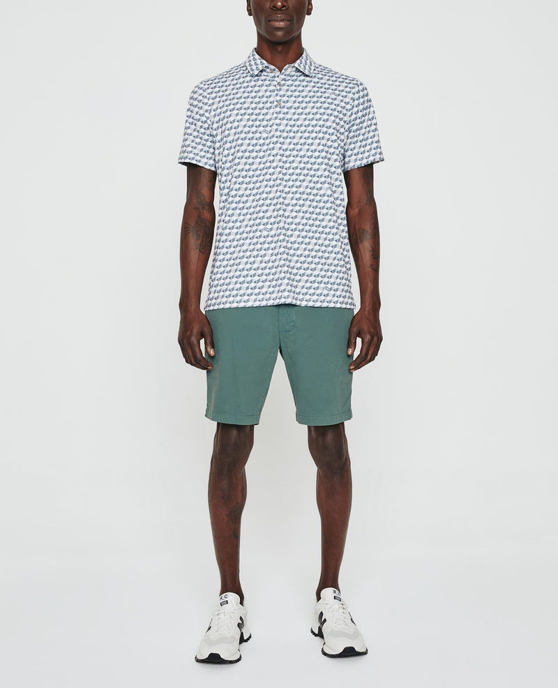 Mens Bryce Polo Accent Cubes Light Grey Multi at AG Jeans Outlet ...
