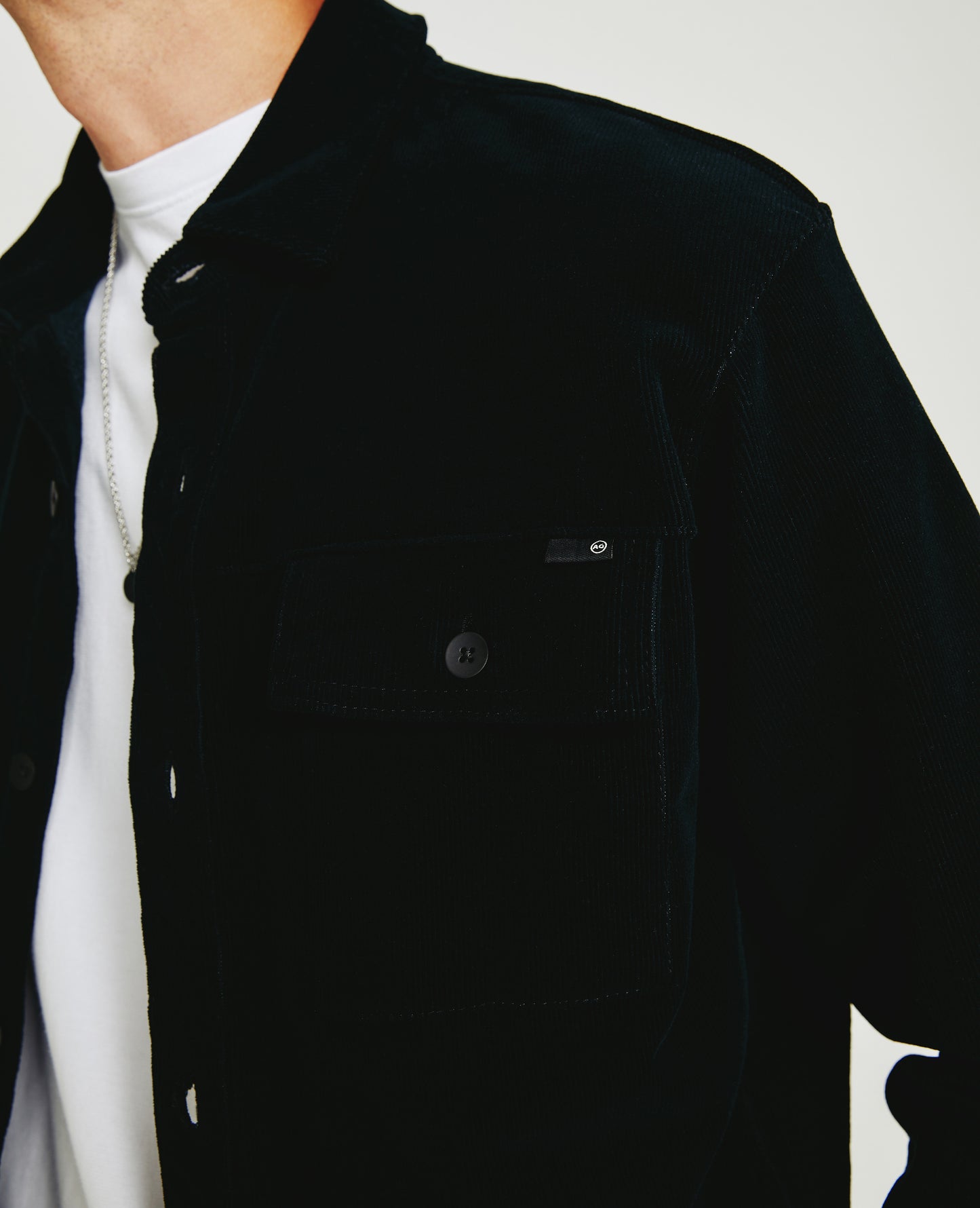 Mens Elias Shirt Jacket Pure Black – AG Jeans Outlet