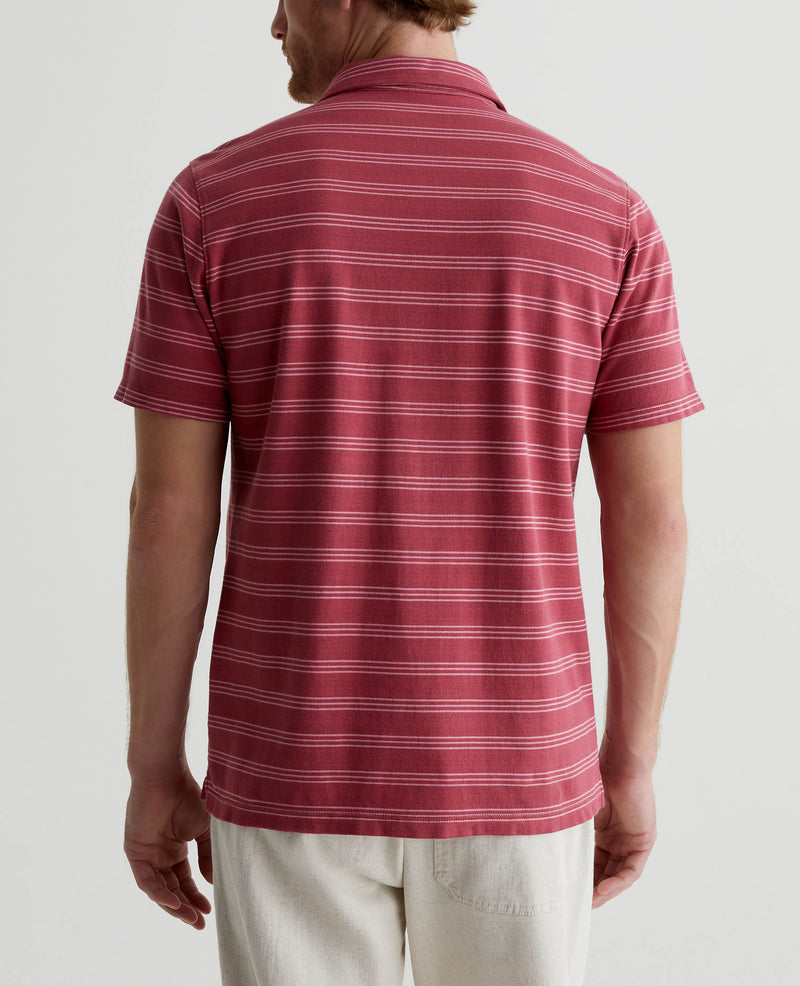 Men Nathaniel Terrace Stripe Crimson Clay at AG Jeans Outlet Official Store
