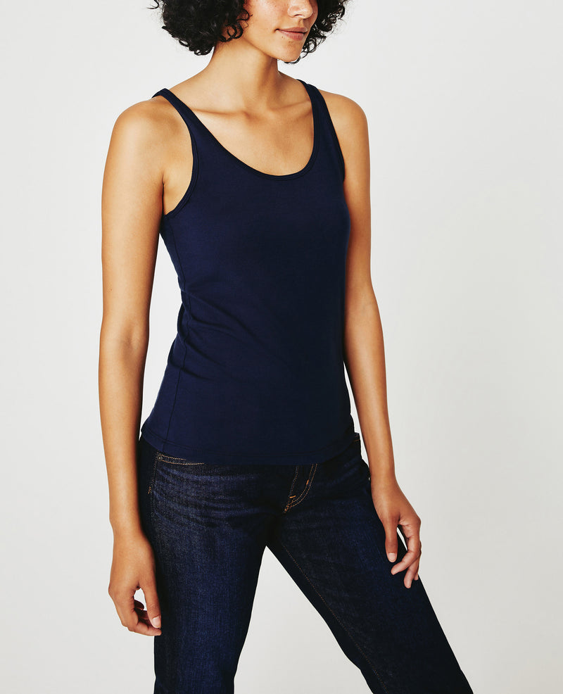 Womens Jagger Tank Deep Navy at AG Jeans Outlet Official Store