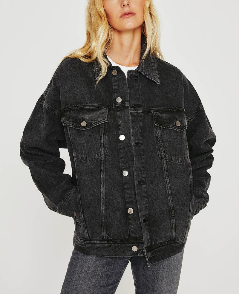 Womens Kendrix Jacket 90S Faded Black at AG Jeans Outlet Official Store
