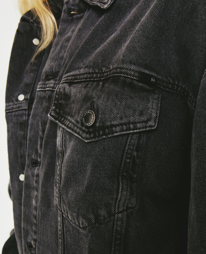 Womens Kendrix Jacket 90S Faded Black at AG Jeans Outlet Official Store