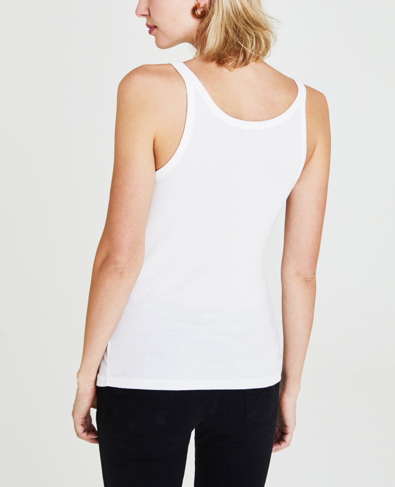 Womens Jagger Tank True White at AG Jeans Outlet Official Store